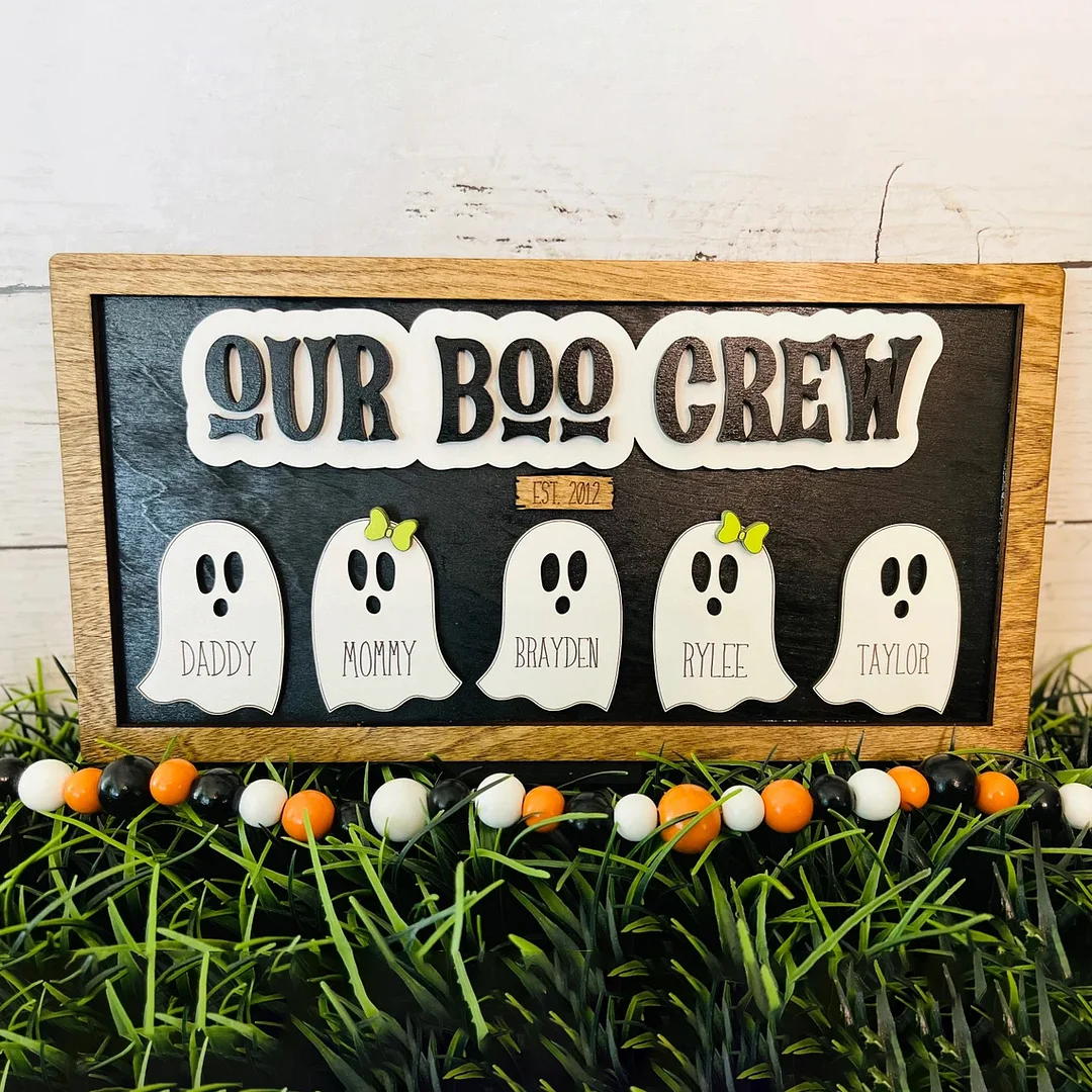 Personalized Ghost Family Sign