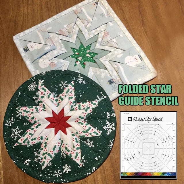 Folded Star Guide Stencil - With Instructions