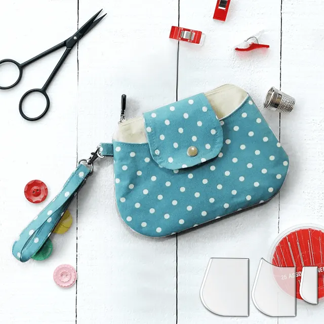 Cute Key Pouch Template Set(3 PCS)- With Instructions