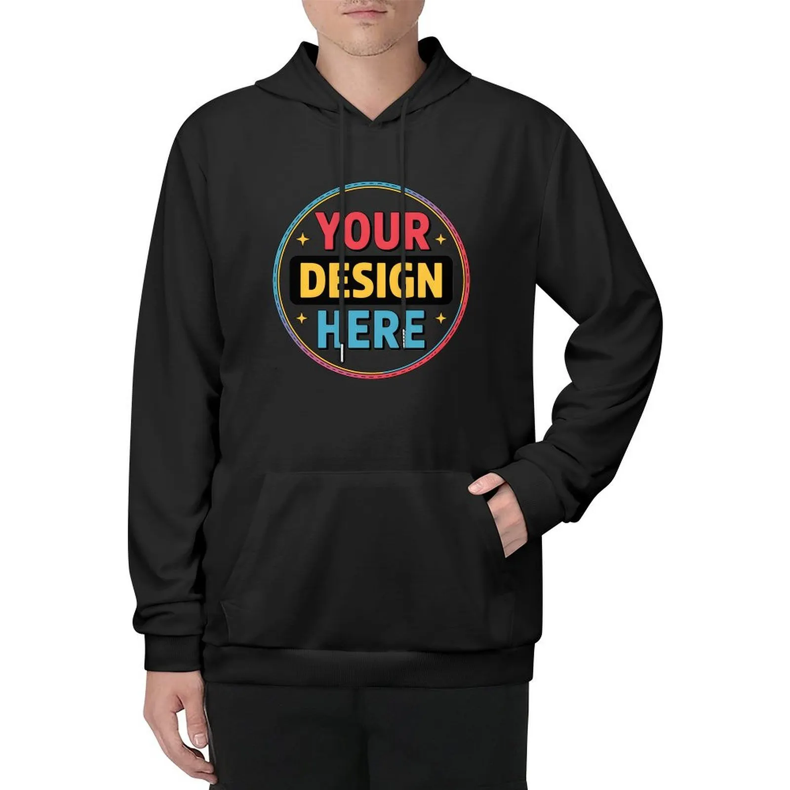 Customized Adult Heat Transfer Sweatshirt with Front and Back Prints ...