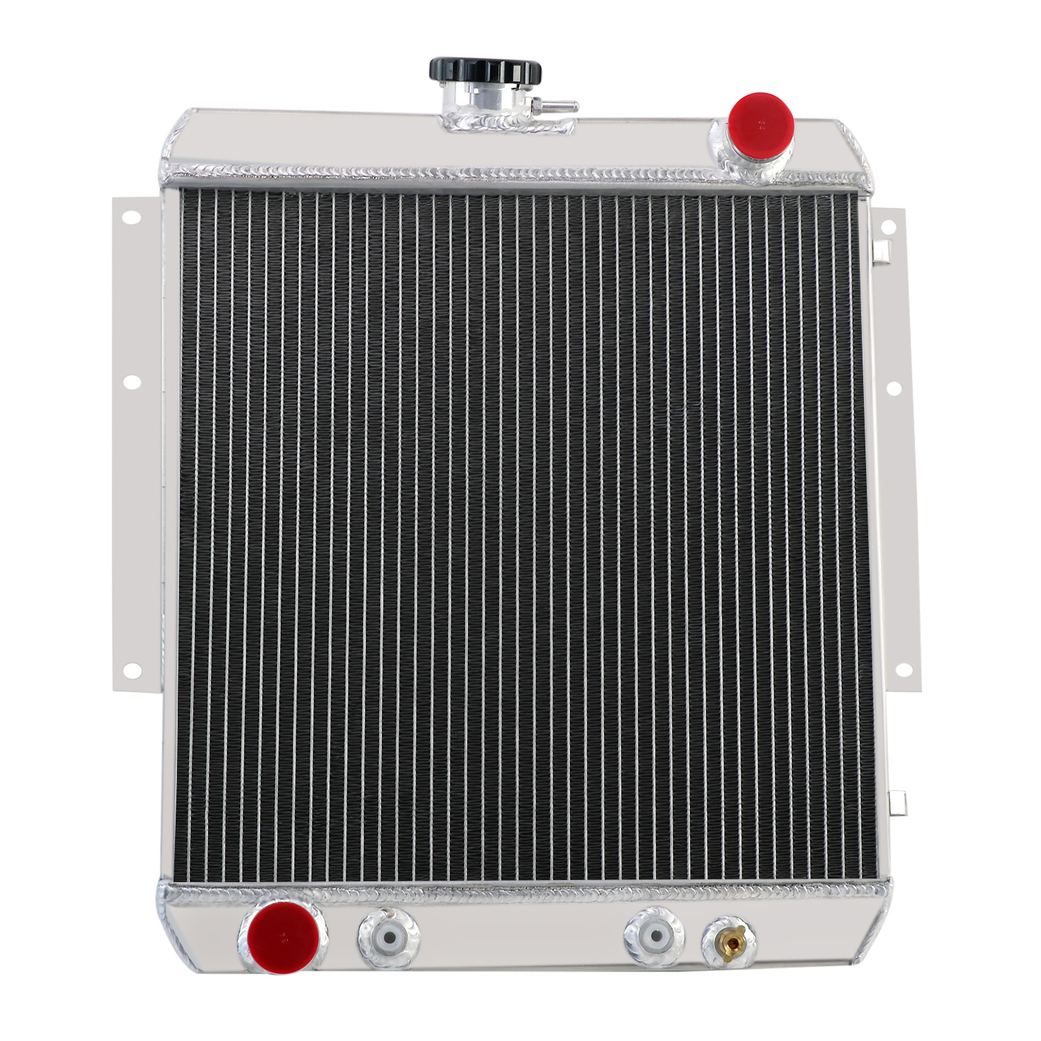 Alloyworks 4 Row Aluminum Radiator For Jeep DJ5 3.8L 4.2L L6 1966 67 68 ...