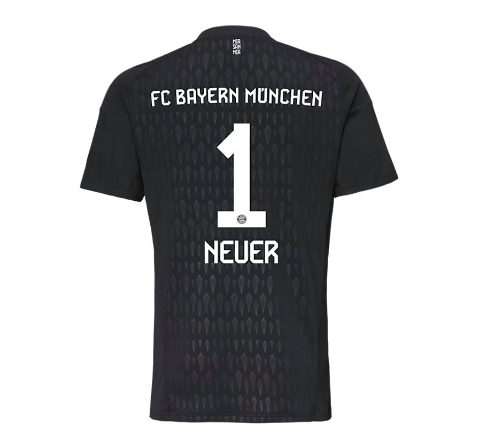 Bayern Munich Manuel Neuer 1 Goalkeeper Shirt 2023-2024 - Black