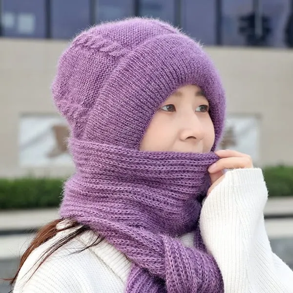 🎄Integrated ear protection hood scarf
