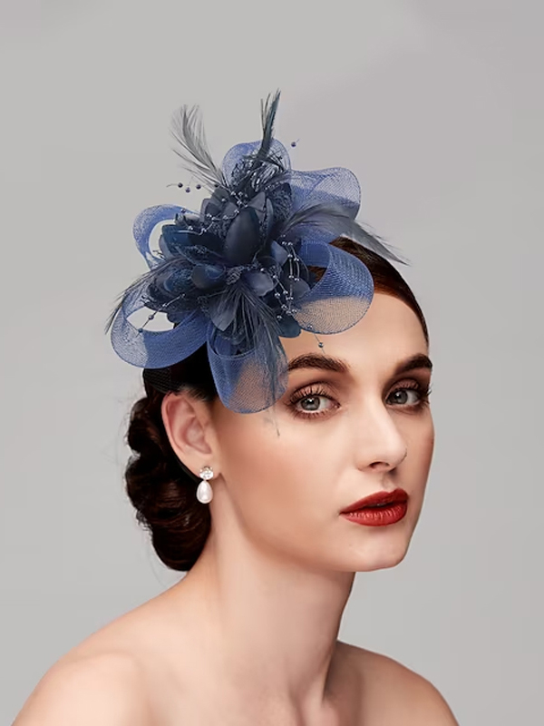 Vintage Feather Flower Headdress