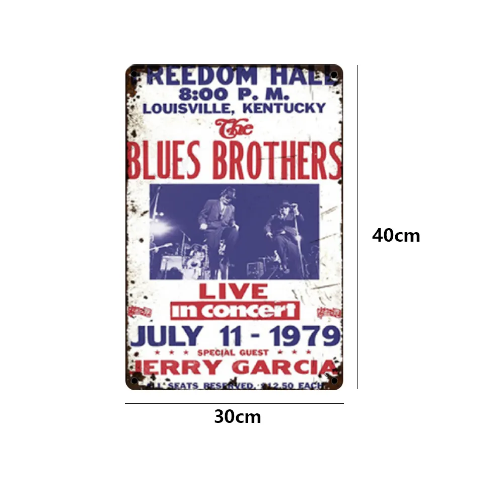 20*30cm/30*40cm - Blues Brothers - Vintage Tin Signs