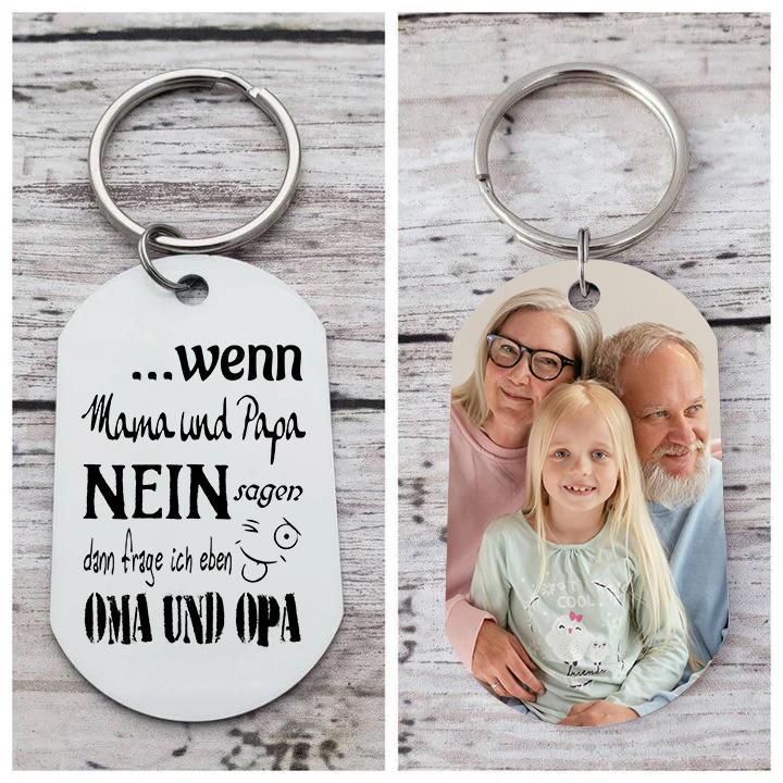 Kettenmachen Personalisierbares Foto Schlüsselanhänger-Wenn Mama und ...