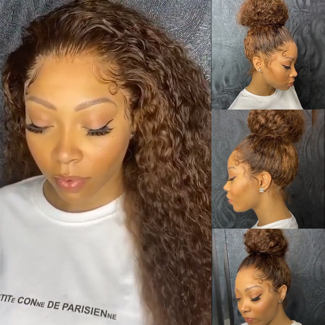 复制Summer New Wave Wavy Blonde Fluffy Wig