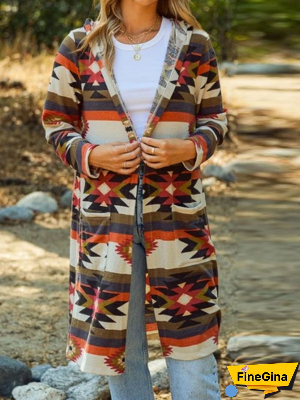 FineGina West Styles/Cows Knit coat