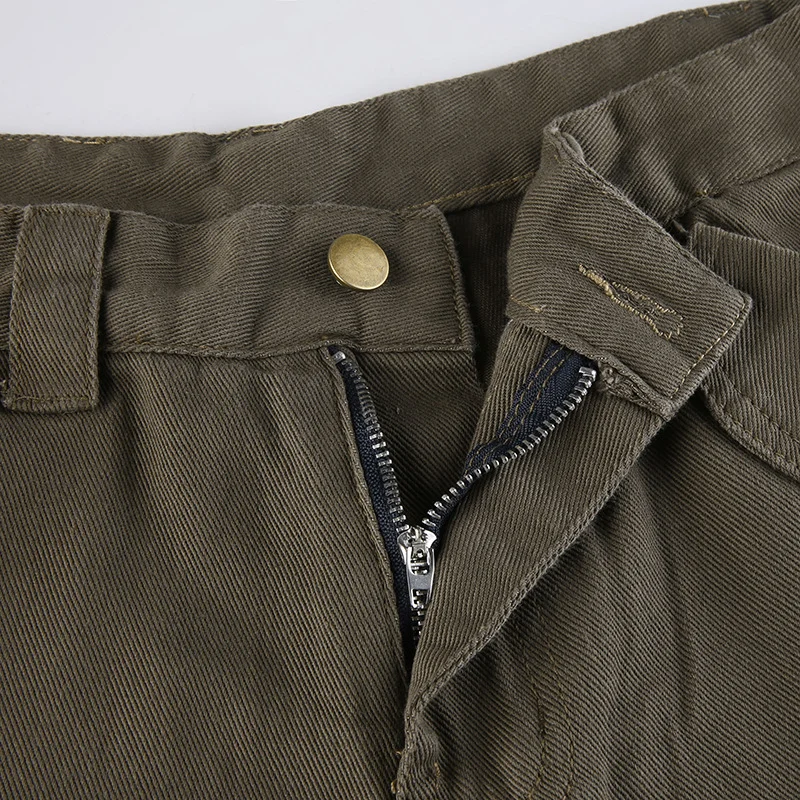 ASYMMETRICAL POCKETS STRAIGHT CARGO PANTS