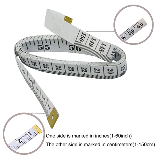 Soft Tape Measure Double Scale Flexible Ruler for Weight Loss Medical ...