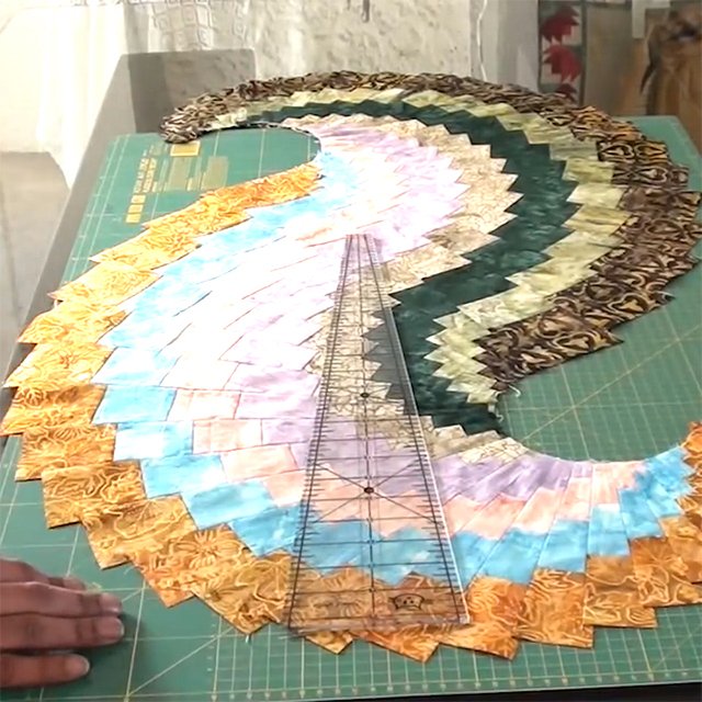 Spicy Spiral Table Runner Template - With Instructions