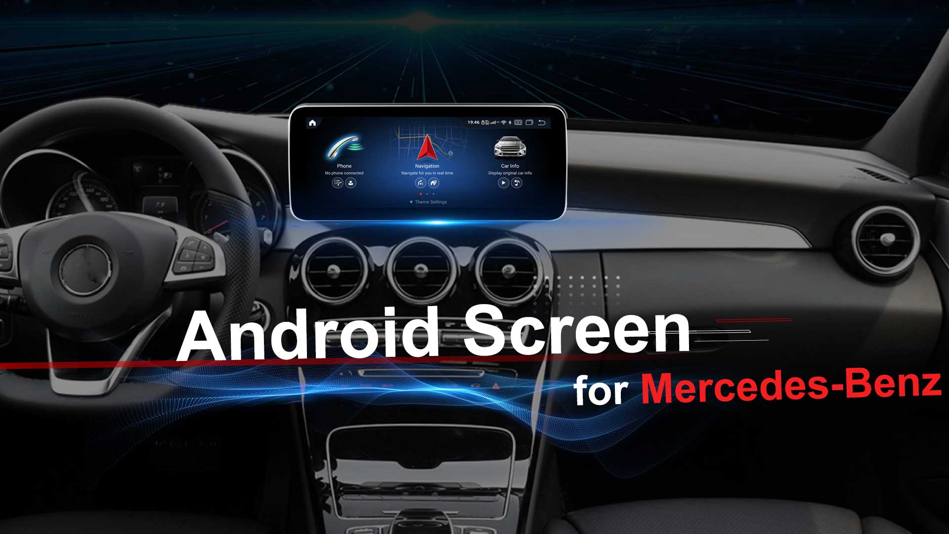 KOASON BENZ Display A207 Android Screen 10.25 inch RAM ROM 8-256GB ...