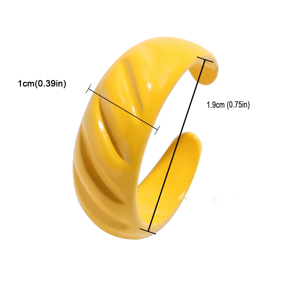 CANDY COLOR OPEN RING