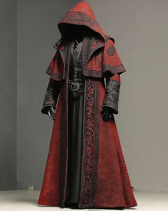 MEN'S AUTUMN AND WINTER FASHION DESIGN PATCHWORK CONTRAST COLOR CLOAK f959