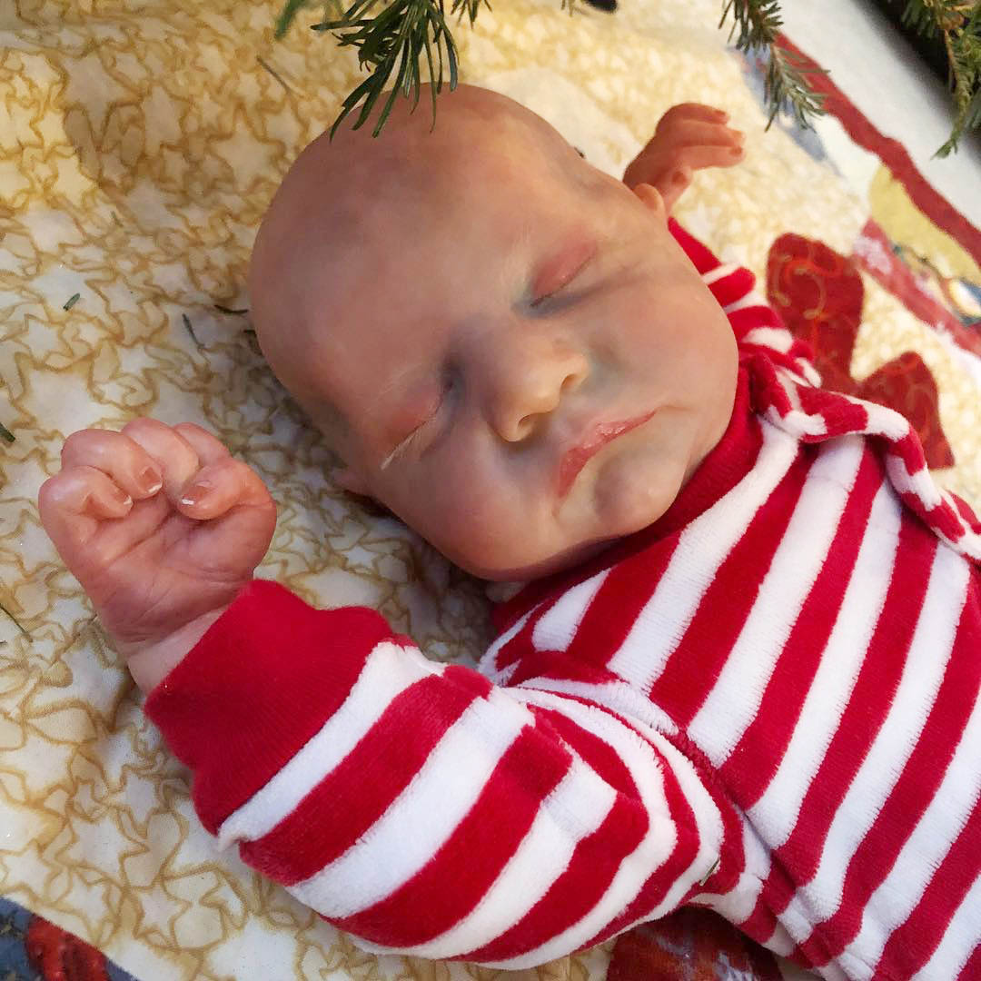 12'' Real Touch Silicone Vinyl Reborn Doll Baby Boy Nathaniel for Gift ...