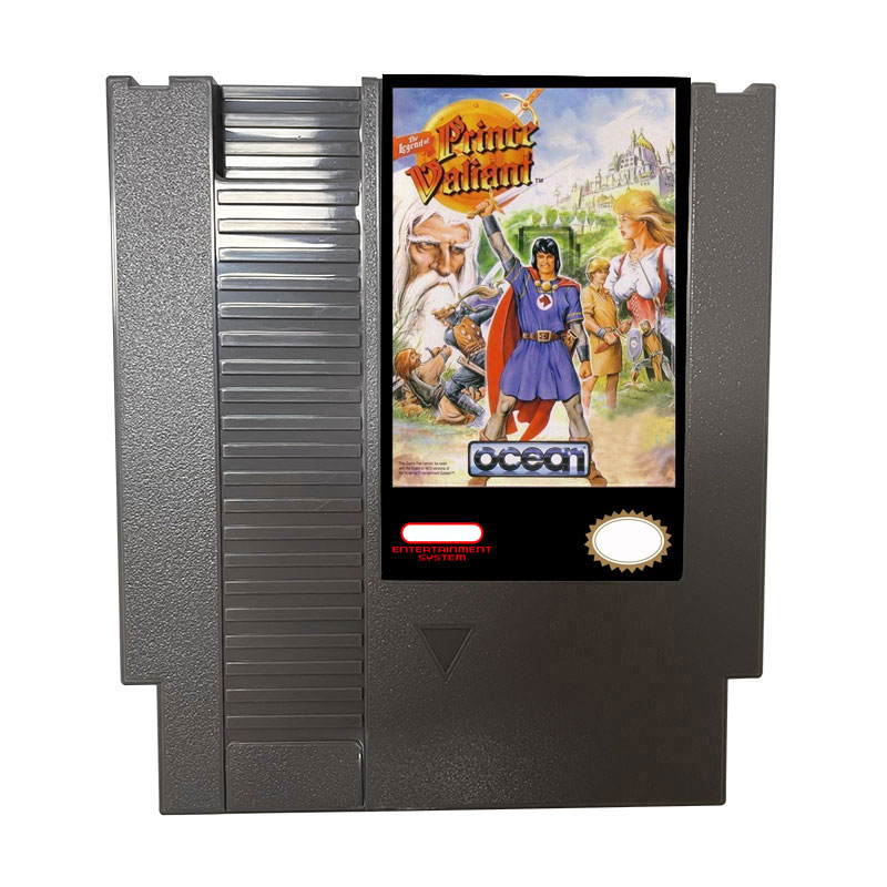 8 Bit NES Game Card - Legend Of Prince Valiant - NES Game Cartridge ...