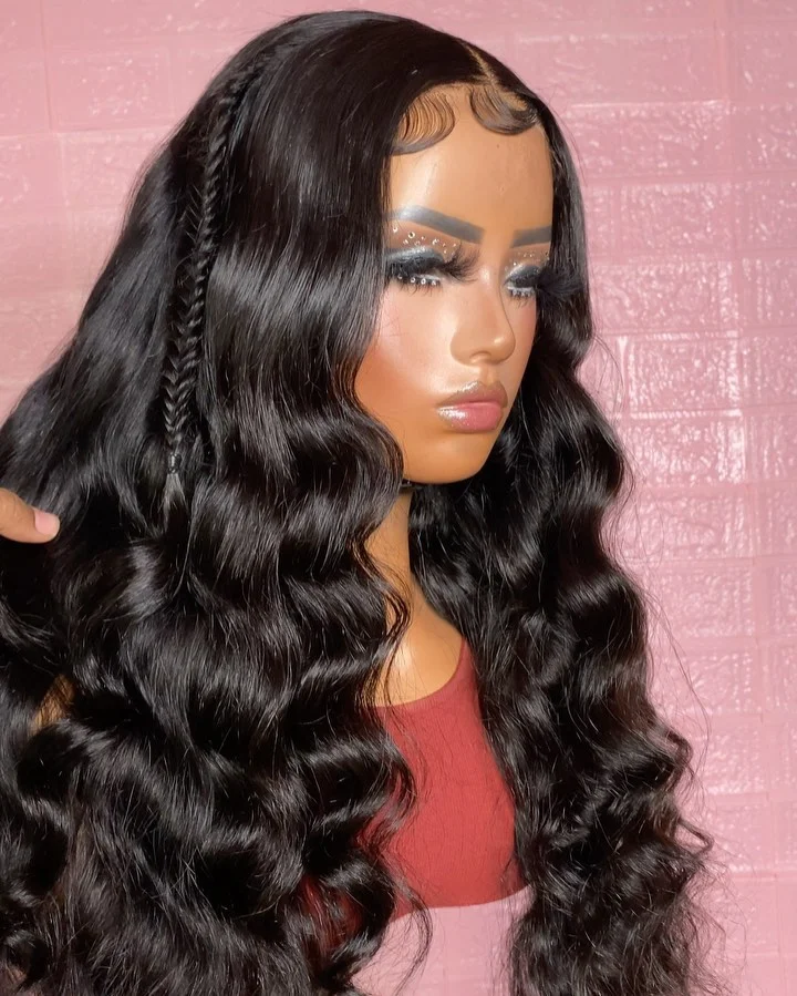 5x5 HD Lace Closure Wig Body Wave 200% Density Glueless Closure Wig