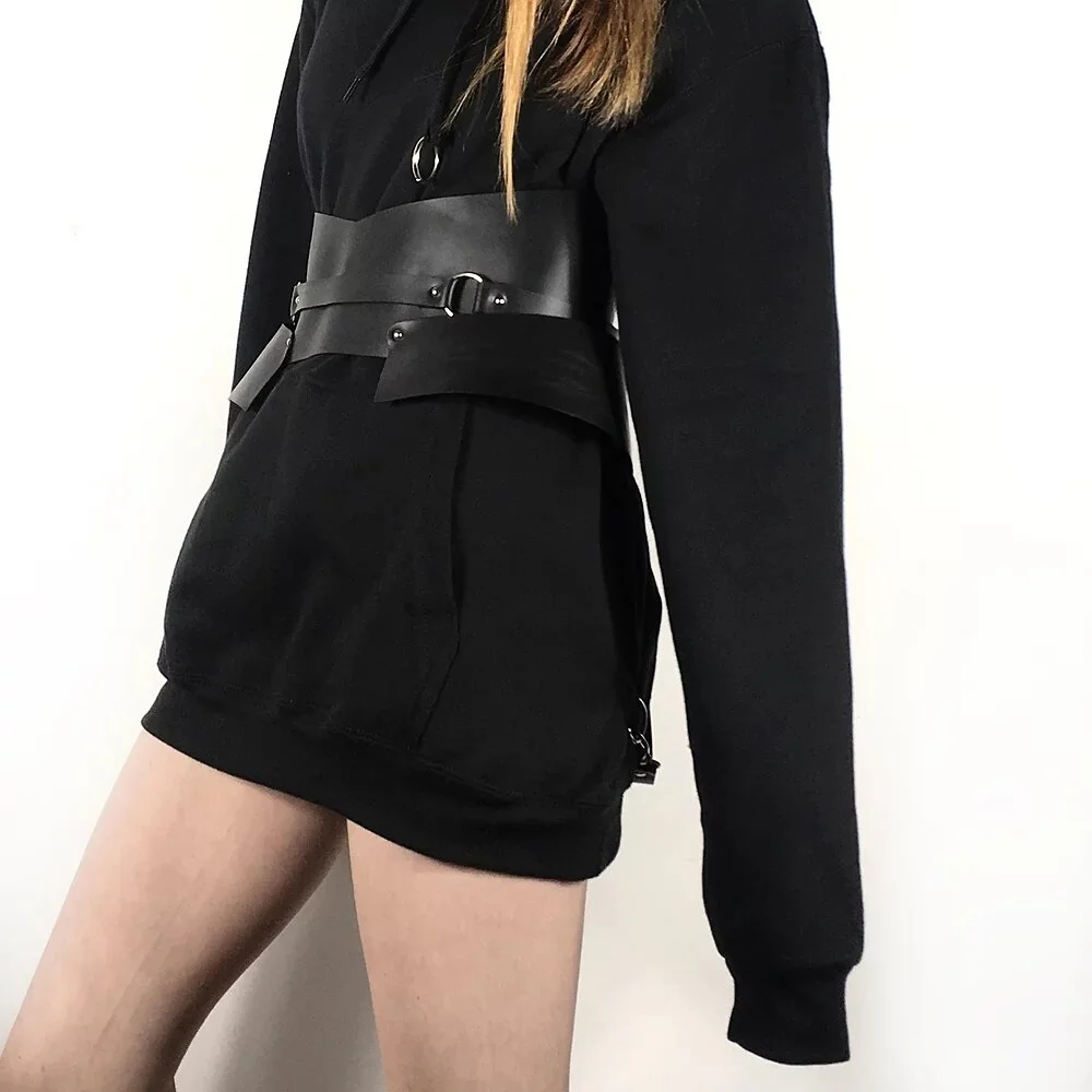 Uaang Leather Harness Belts Women Body Bondage Garter Belt Straps Bdsm ...