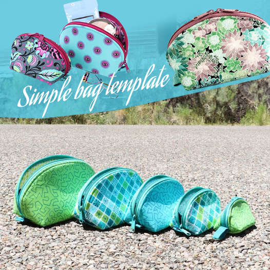 DIY Easy and Fun Zip-Up Storage Bag - Included Instructions + Template