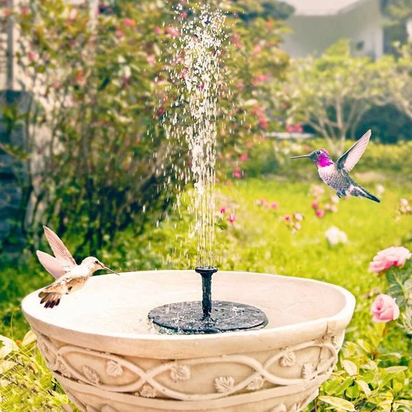 Solar Powered Hummingbird Fountain