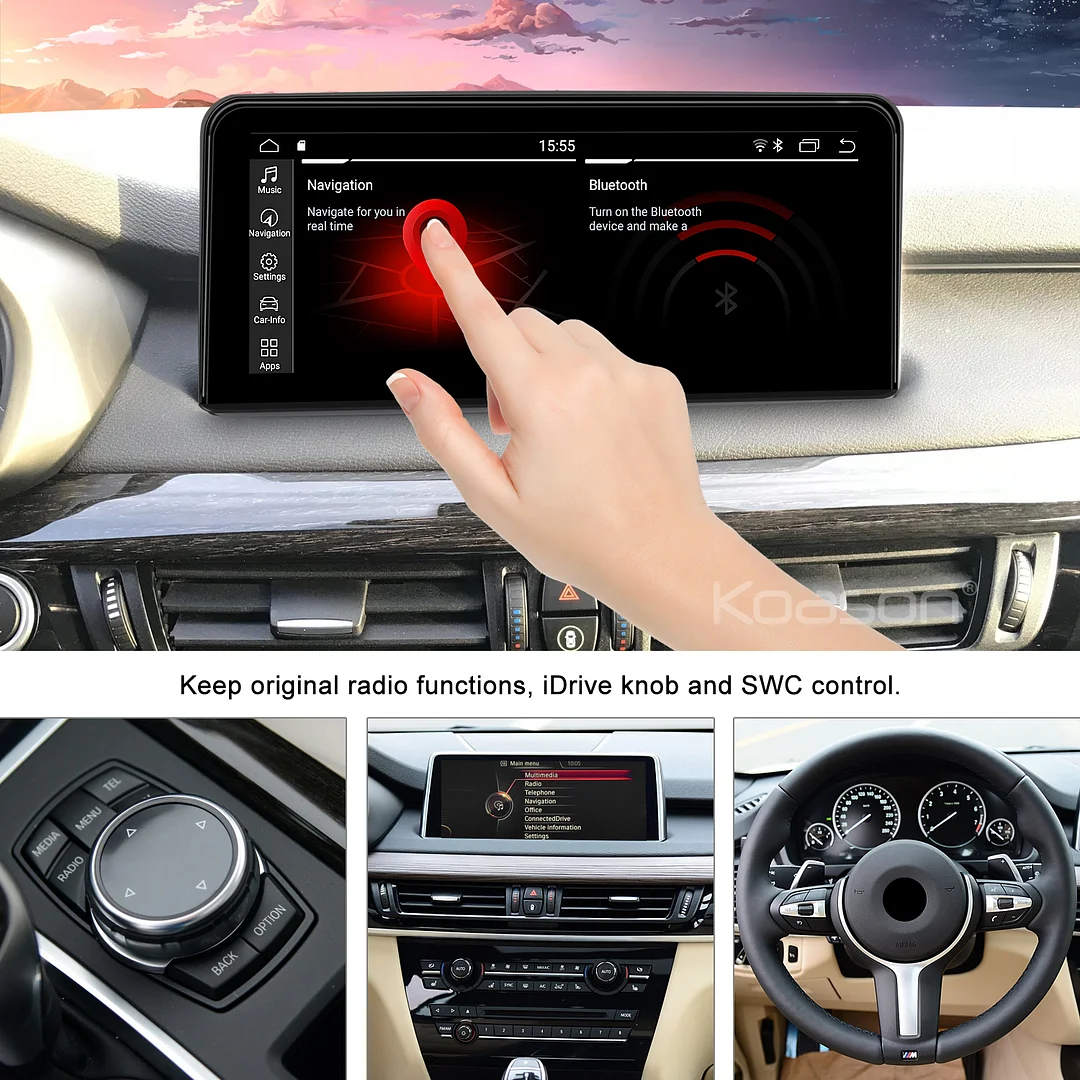 Koason Android Screen Upgrade Apple CarPlay Android Auto GPS Navigation ...