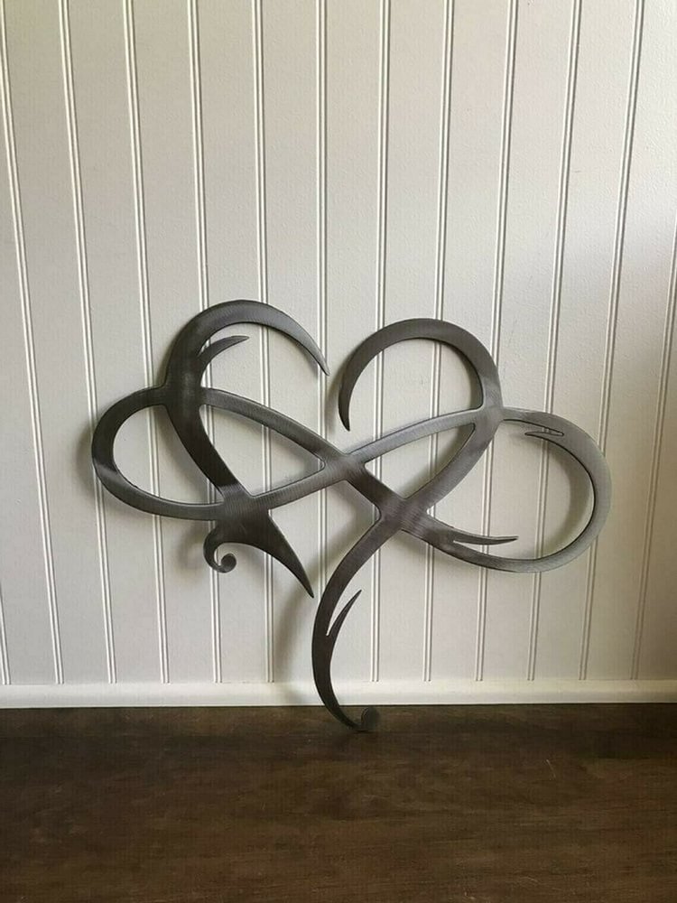 Infinity Heart - Steel Wall Decor Metal Wall Art at Jerome Henderson blog