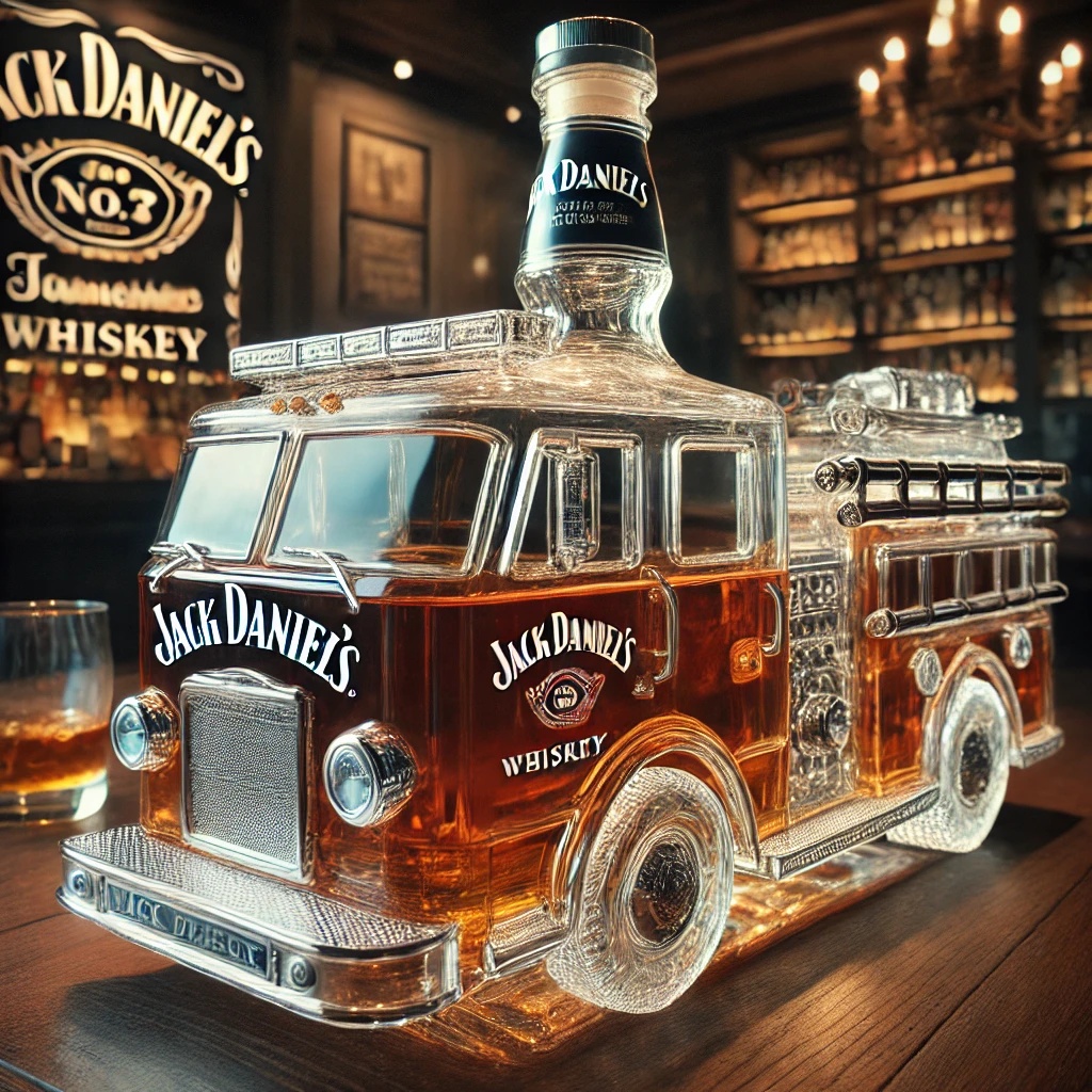Jack Daniels Fire Truck Bottle – Fire Truck Whiskey Bottle – Tegooe