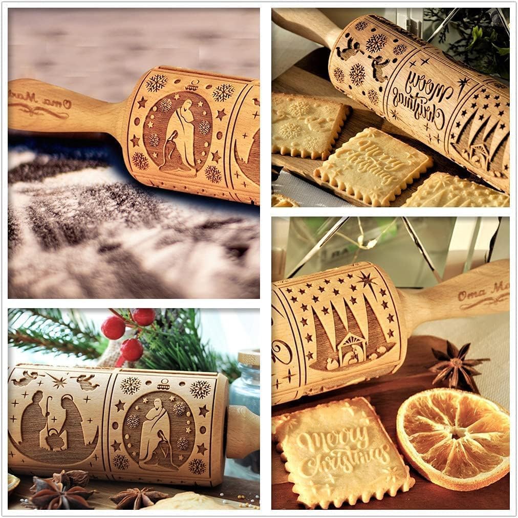 💕50% off this week💕-gingerbread man rolling pin