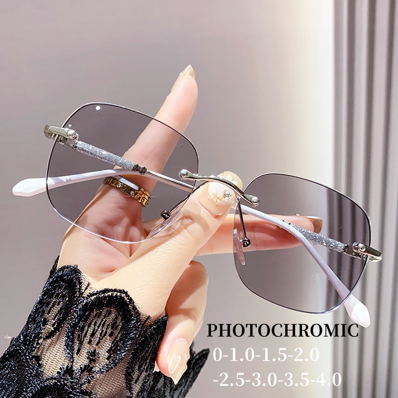 Advanced Photosensitive Color Changing Glasses Anti Blue Light Female ...