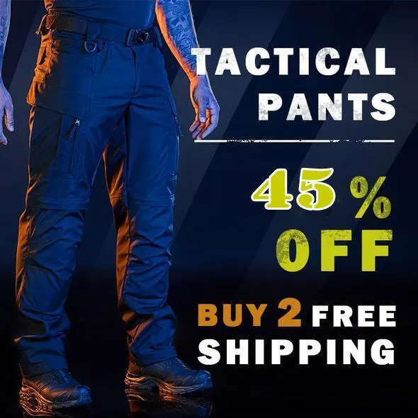 Men's Outdoor Quick Dry Elastic Fabric Tear Resistant Tactical Multi ...