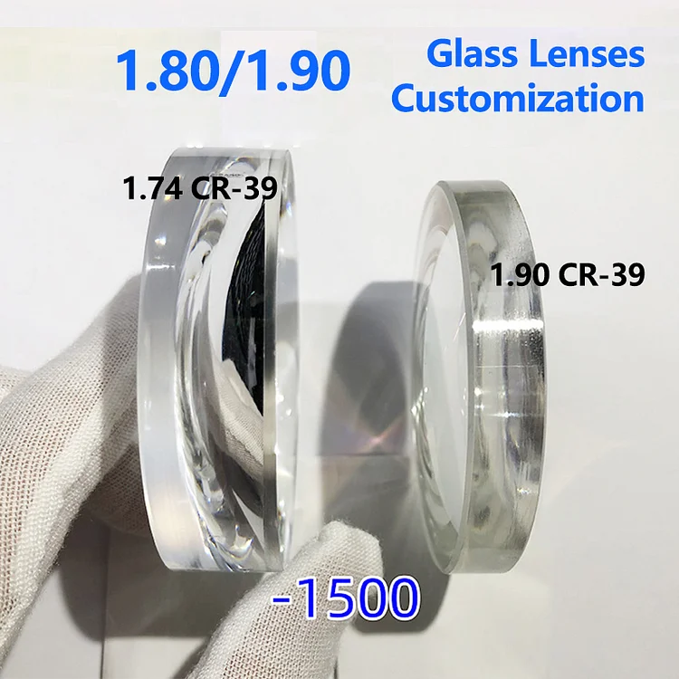 1.80 1.90 High Definition Glass Lenses Myopia Hyperopia Ultra High ...