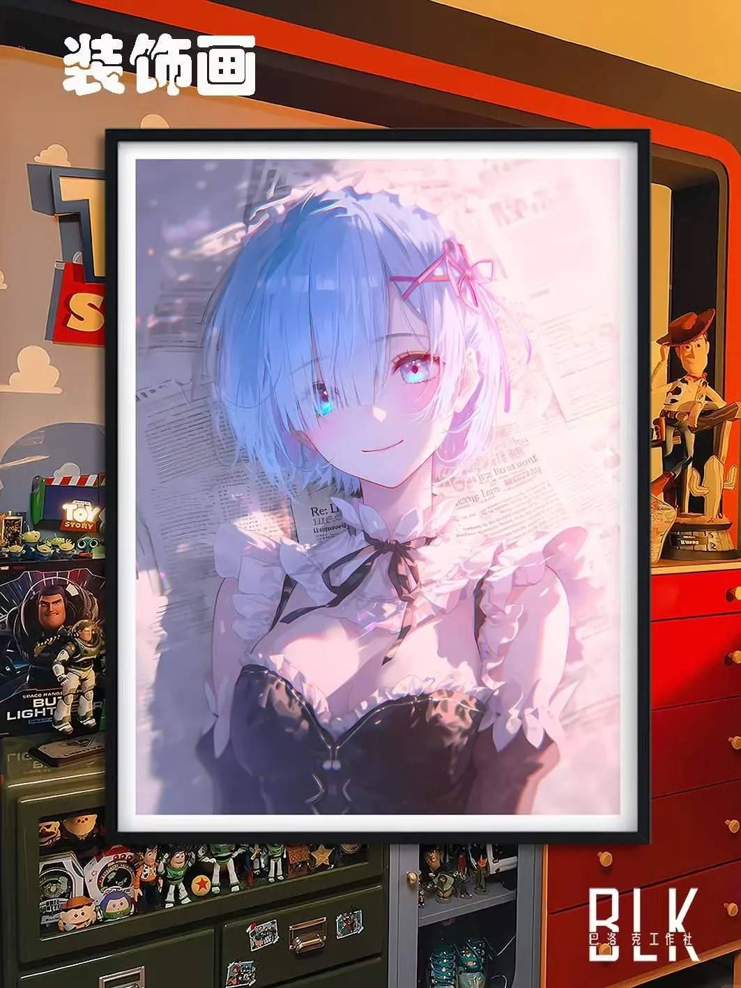 Rem Decorative Painting & Fridge Magnet - Re:Starting Life From Zero in ...