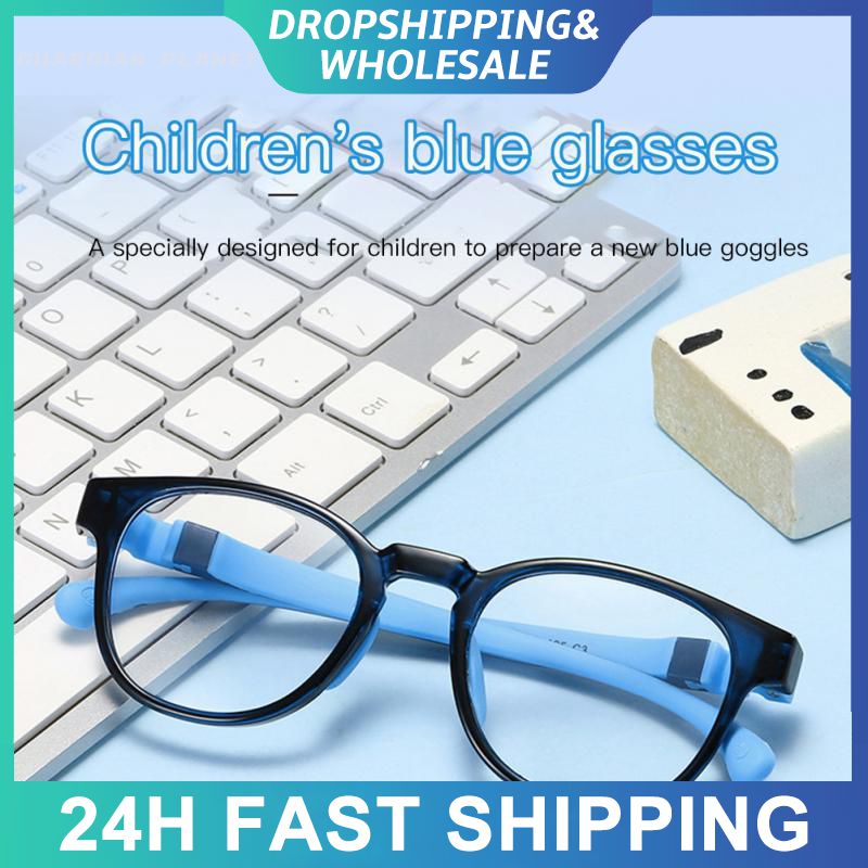 Anti Blue Light Glasses Polygonal Myopia Glasses Soft Silicone Round ...