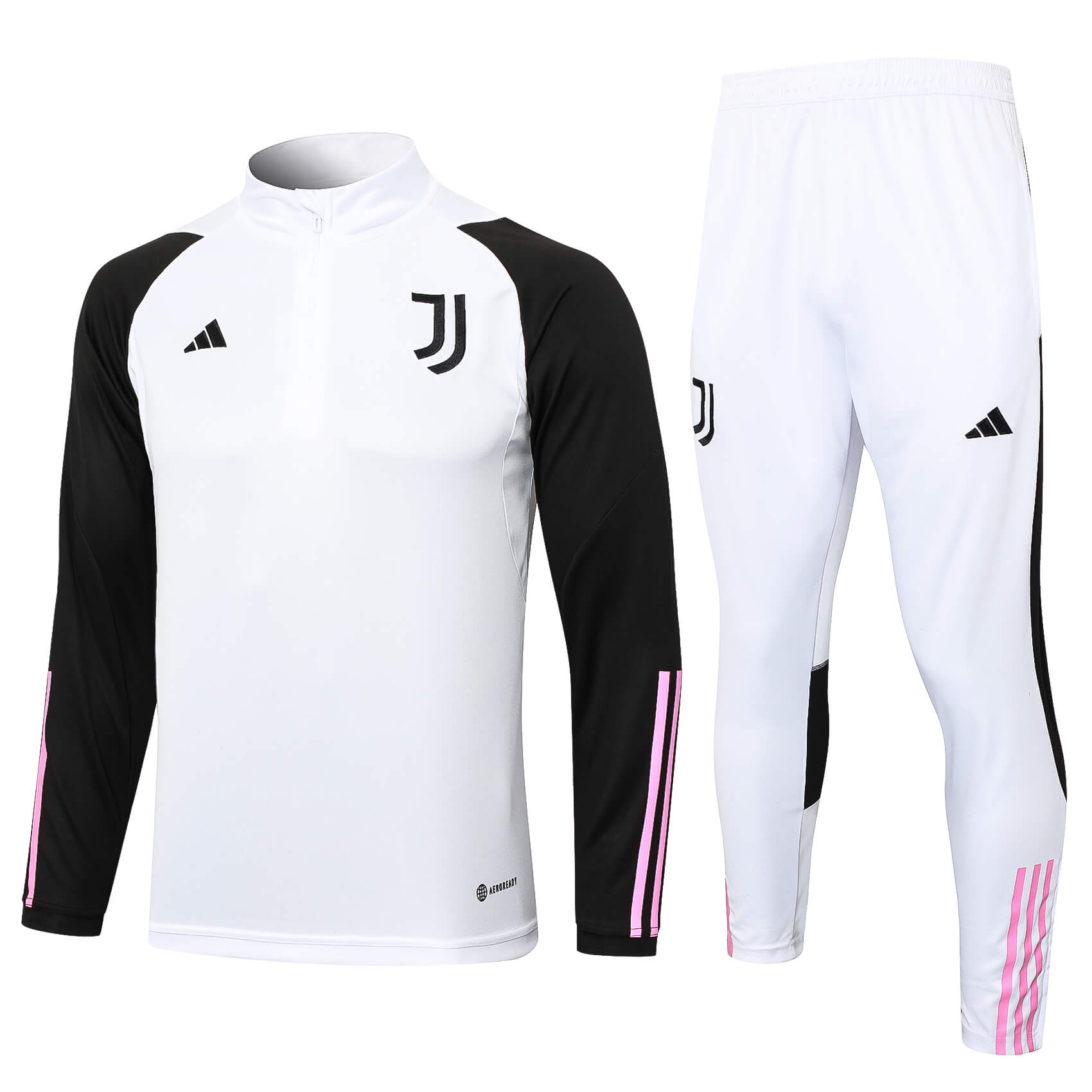 2023/2024 Juventus Half-Pull Training Suit White Football Shirt 1:1 ...
