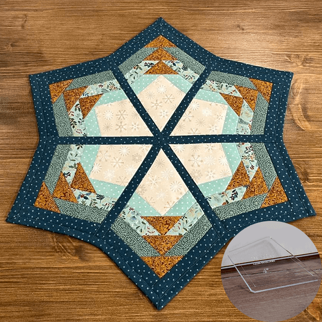 Tuesday Patchwork Star Templates Ruler - With Instruction