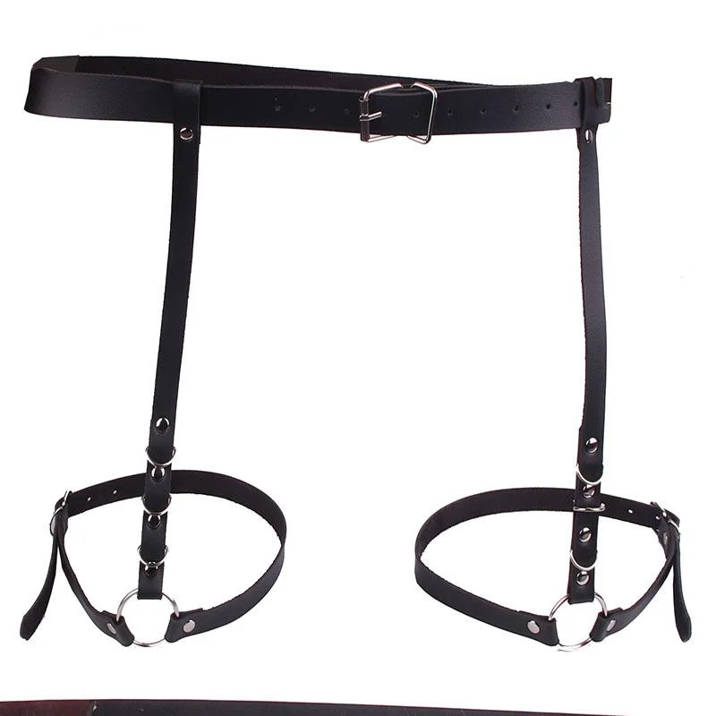 PUNK PU LEATHER BELT LEG LOOP