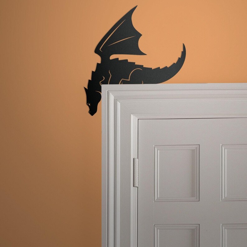 Cute Dragon Metal Door Topper