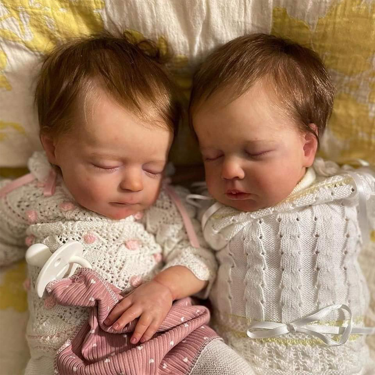20" Lifelike Realistic Twins Girls of Jamony & Sleama Sleeping Reborn ...