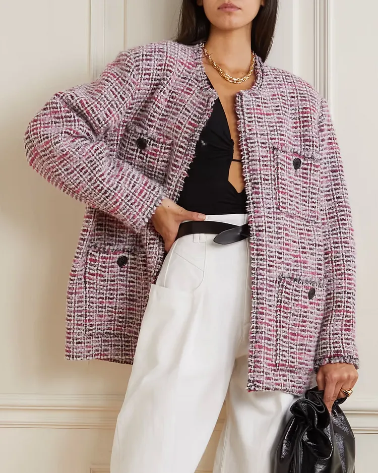 Wool-blend Tweed Jacket