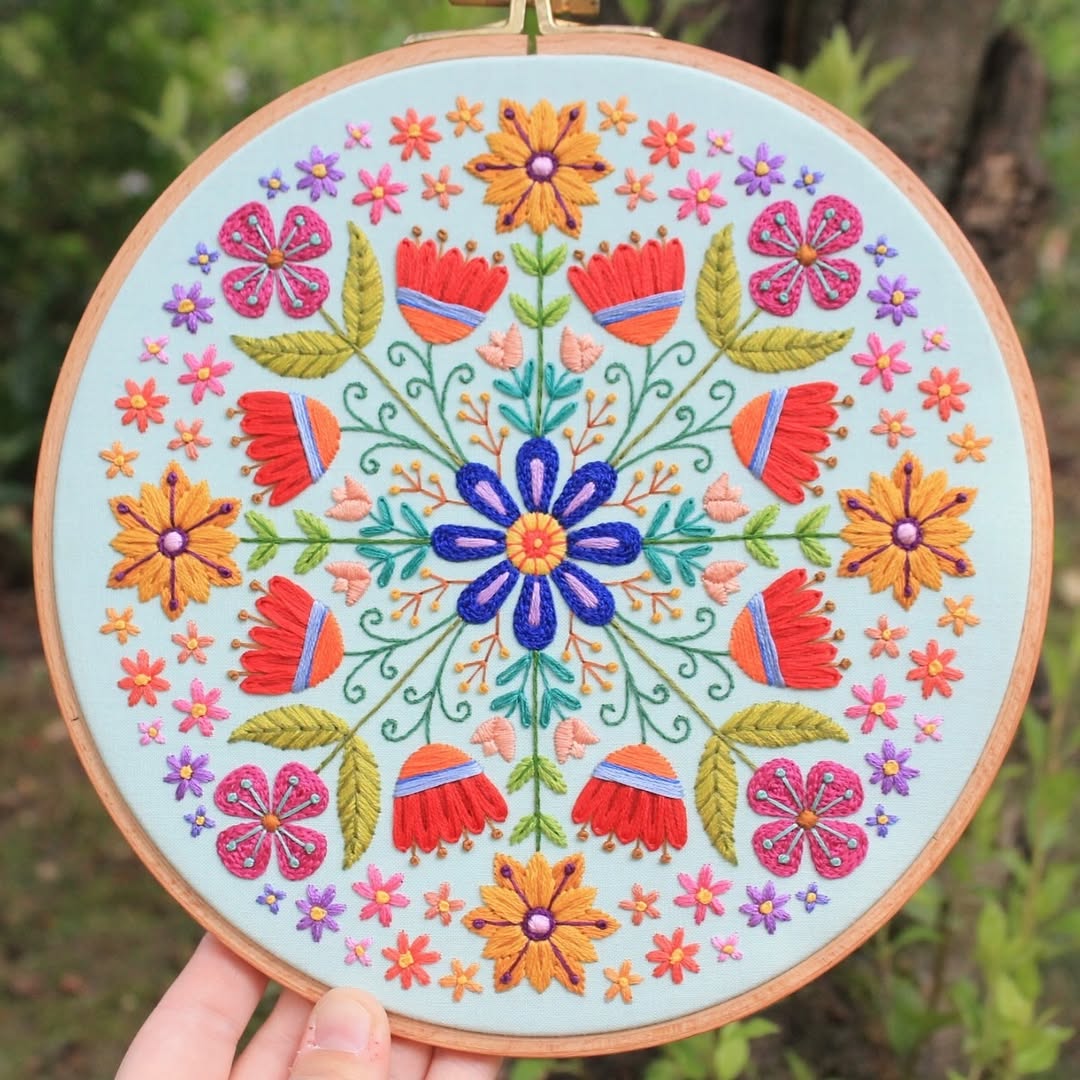 DIY Relaxing Mandala Embroidery Kit