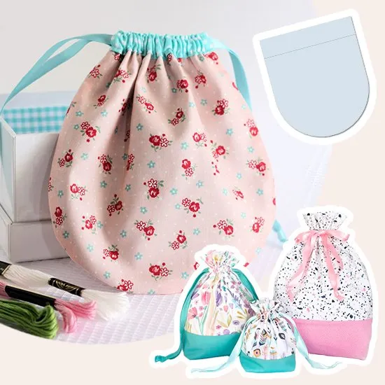DIY Drawstring Bag Template