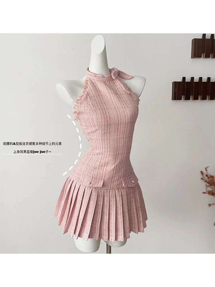 Churchf Gyaru A-Line Mini Dress Clubwear Old Money Dress Elegant French ...