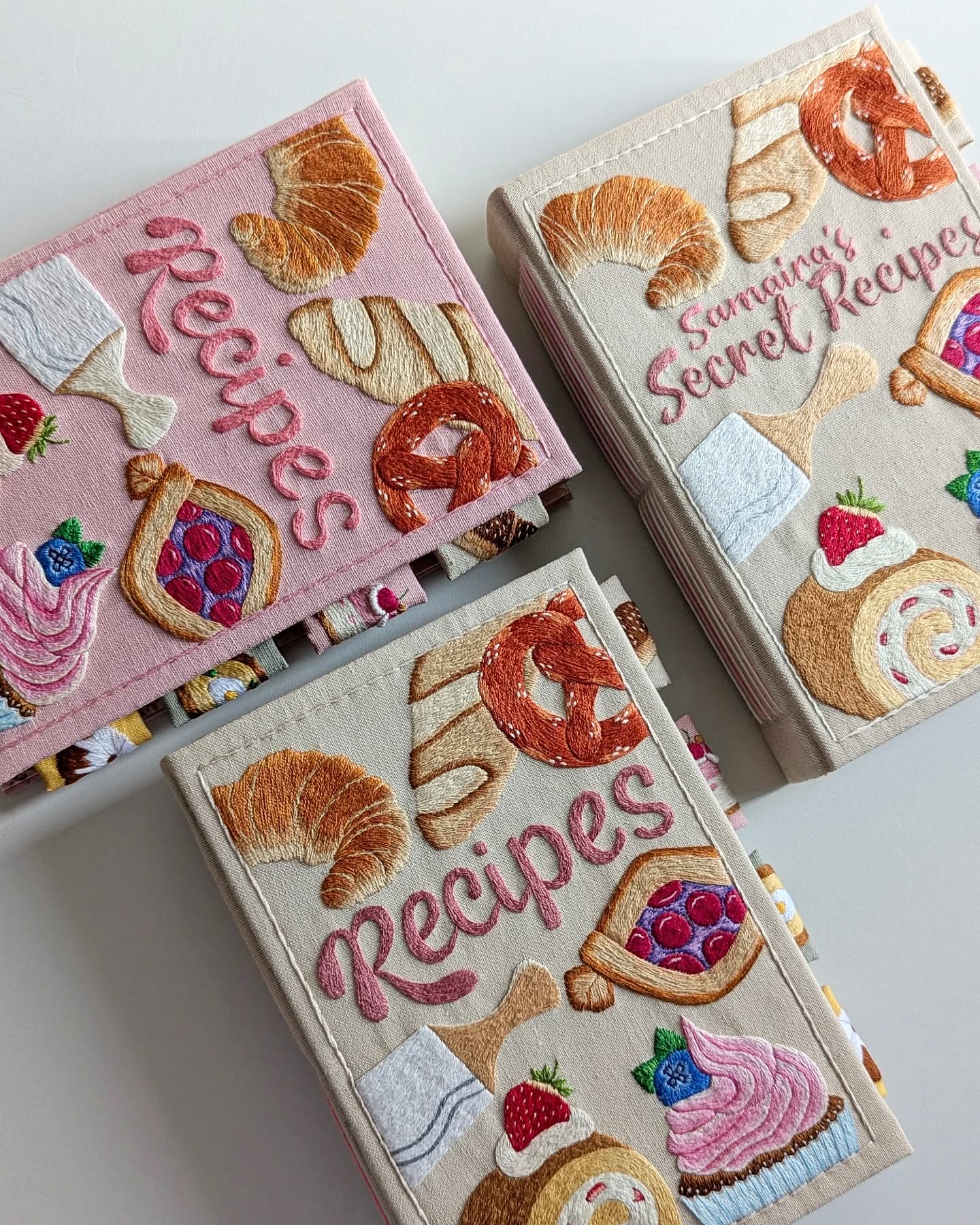 Embroidered Recipe Journal Kit