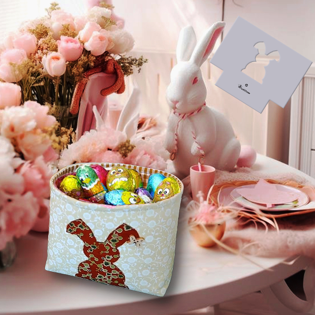 Rabbit Gift Basket Template & Instructions