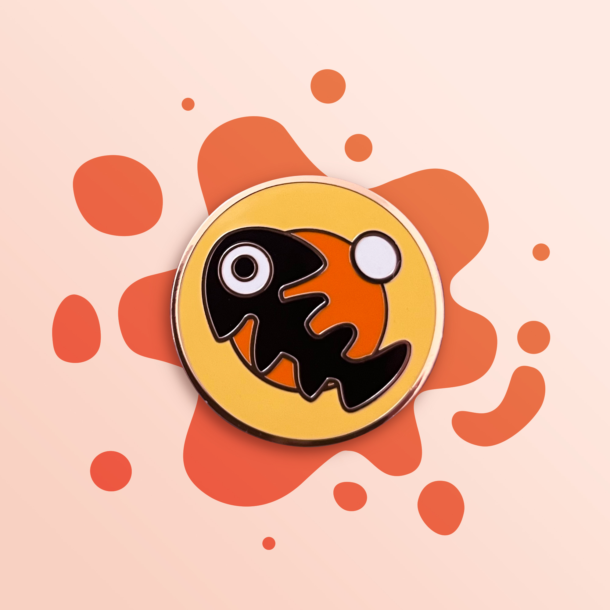 Splatoon Salmon Roe Pins