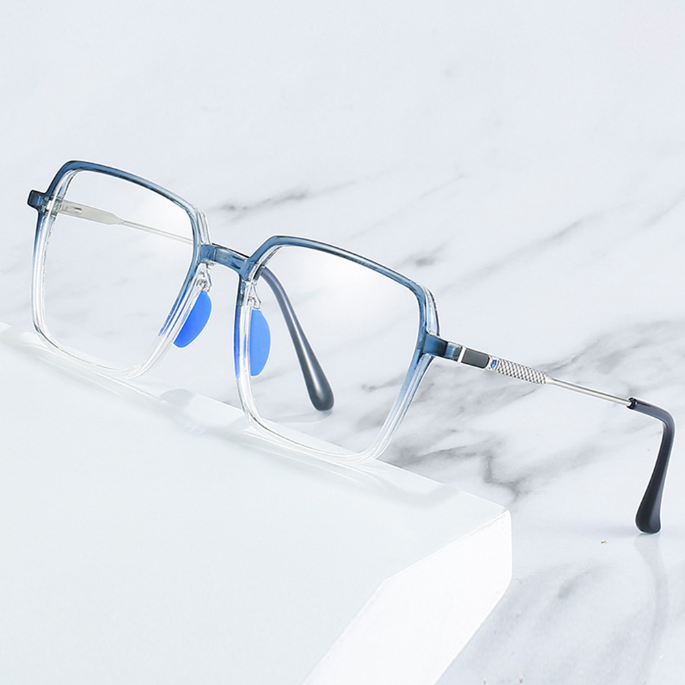 TR90 Lightweight and Tough Frame Full-rim Square Oversized Spectacles ...