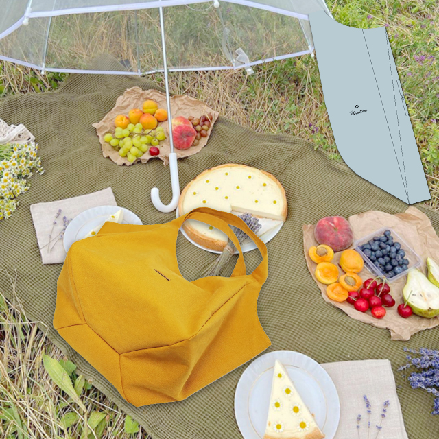 DIY Cloth Cloth Tote Bag Sewing Template & Instructions