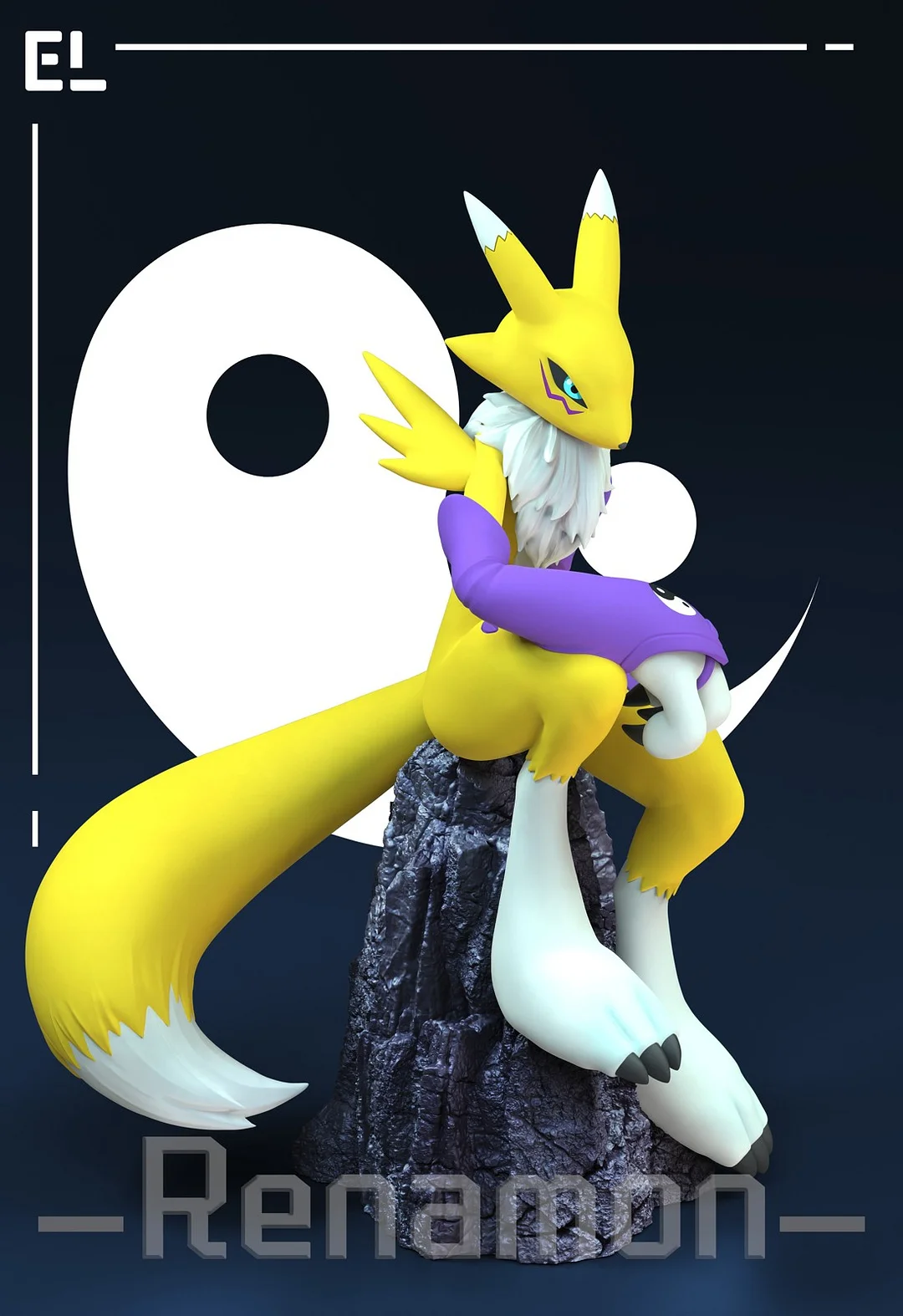 Renamon - Digimon Resin Statue - EL Studio