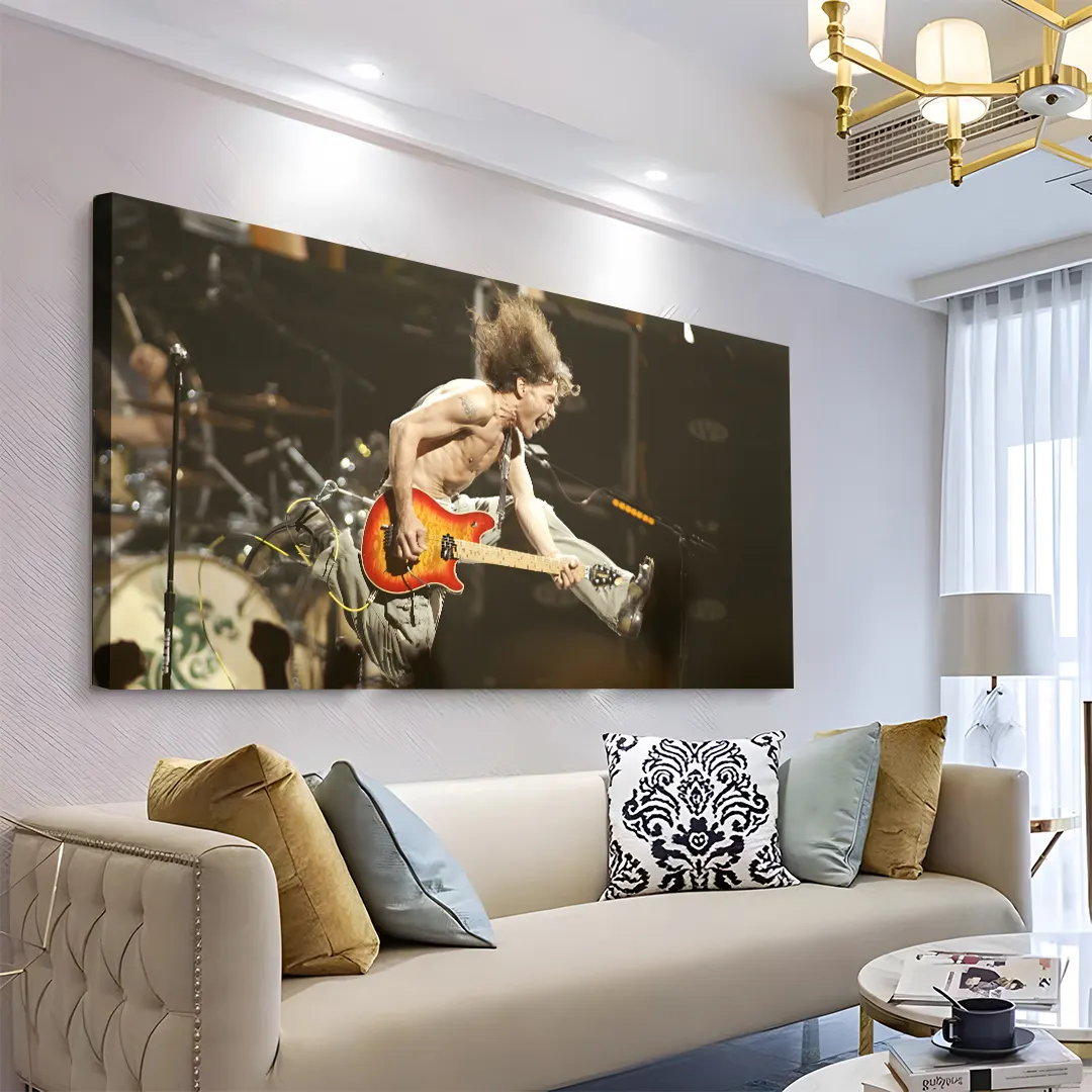 Eddie Van Halen Jump Canvas Wall Art