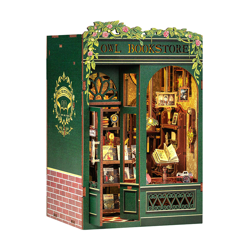 Sakerplus Mini Bookstore DIY Kit Decor